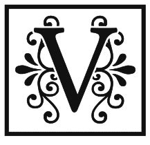 Decorative Letters Large Monogram Ornamental Font Wall Lettering