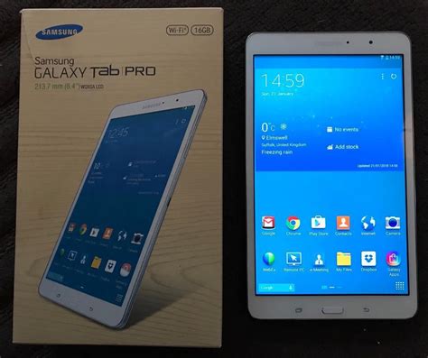 Samsung Galaxy Tab Pro Sm T Wqxga Lcd Wi Fi Gb Tablet In