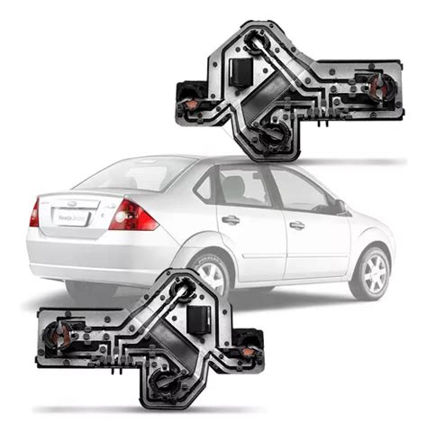 Par Circuito P Lanterna Traseira Ford Fiesta Sedan