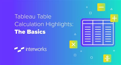 Tableau Table Calculations Elcho Table