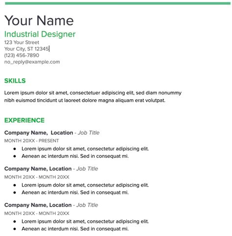 5 Free Google Docs Resume Templates To Help You Stand Out TheSkimm