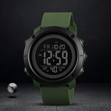 Relógio De Pulso SKMEI Dual Time Digital Esportivo Militar LED À Prova