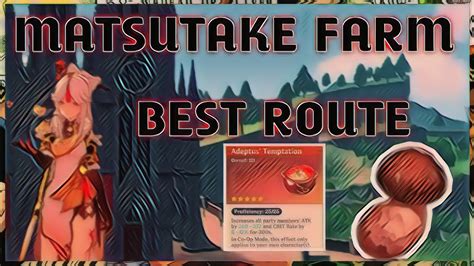 MATSUTAKE LOCATION GUIDE GENSHIN IMPACT MOBILE COOKING MASTER