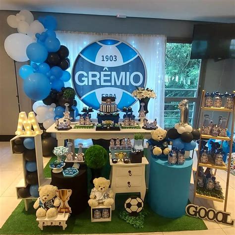 Decoração do Grêmio 16 ideias para uma festa do tricolor Bolo Guaraná