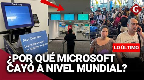 CAÍDA de MICROSOFT causa CAOS en aeropuertos CROWDSTRIKE niega ataque
