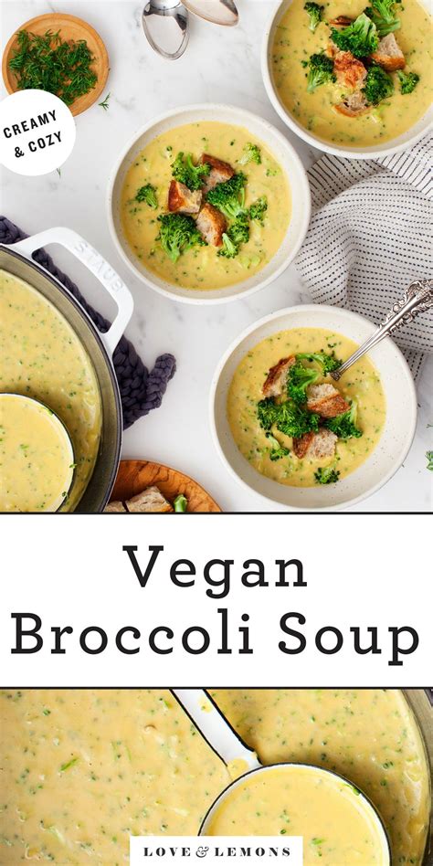 Vegan Broccoli Soup Recipe Love And Lemons