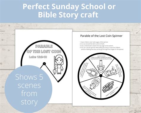 Parable Of Lost Coin Bible Story Printable Homeschool Bible