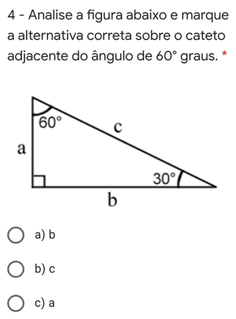 Solved 4 Analise A Figura Abaixo E Marque A Alternativa Correta