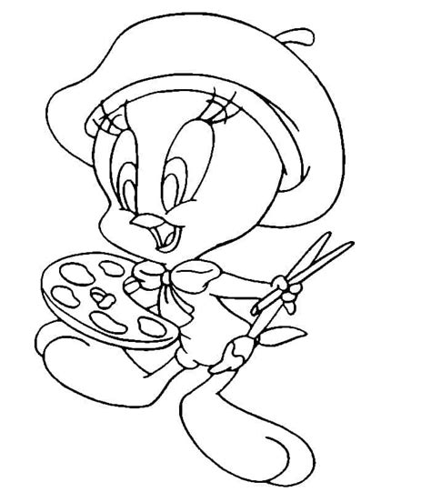 Coloriage Looney Tunes Sylvestre Dessin gratuit à imprimer