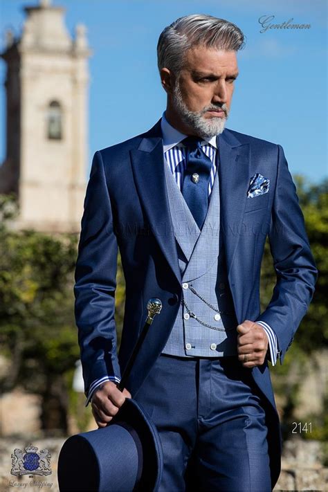 Bespoke Royal Blue Morning Suit Cool Wool Mario Moreno Moyano