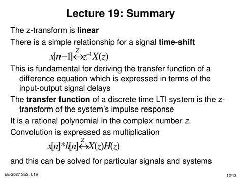 ppt lecture 19 discrete time transfer functions powerpoint presentation id 847355