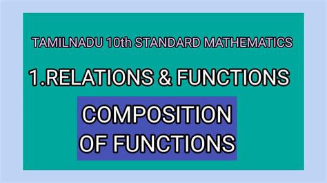 composition of functions relationsandfunctions tenth standard mathematics