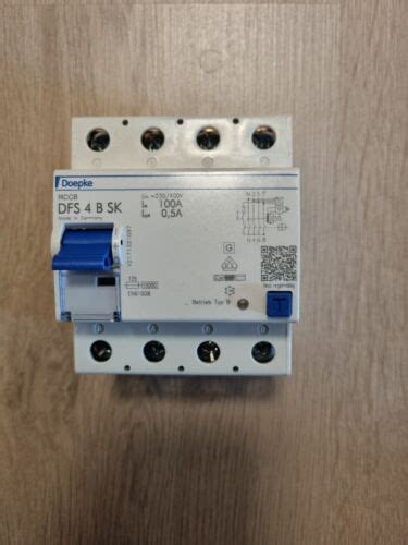 Fehlerstromschutzschalter Doepke Dfs B Sk Ebay
