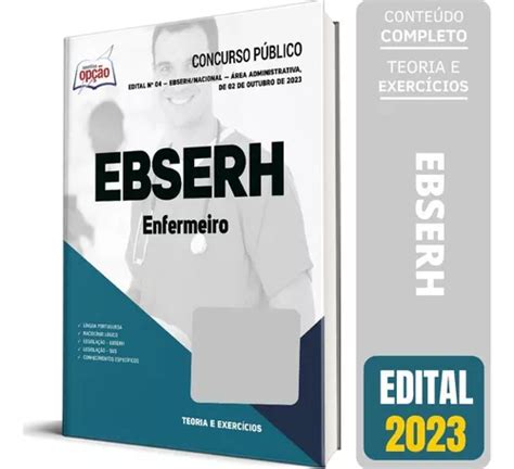 Apostila Ebserh 2023 Enfermeiro MercadoLivre