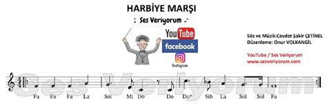 HARBİYE MARŞI Flüt Notaları ve Çalınışı Melodika ve Flüt Notaları