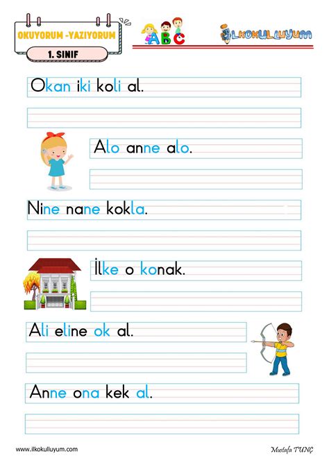 O Sesi Çalışma Sayfaları Dosya