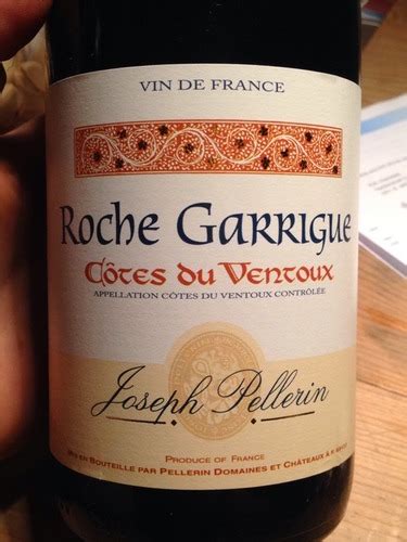 Joseph Pellerin Roche Garrigue Côtes du Ventoux Vivino US
