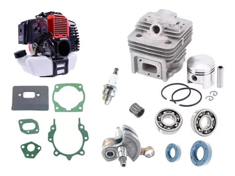 Kit Revisão Cilindro Motor Completo Roçadeira 52cc 44mm Parcelamento