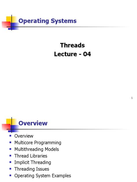 operating systems threads lecture 04 pdf thread computing operating system