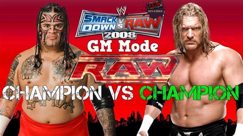 WWE Smackdown Vs Raw 2008 GM Mode 3 SAMOAN DOMINANCE YouTube