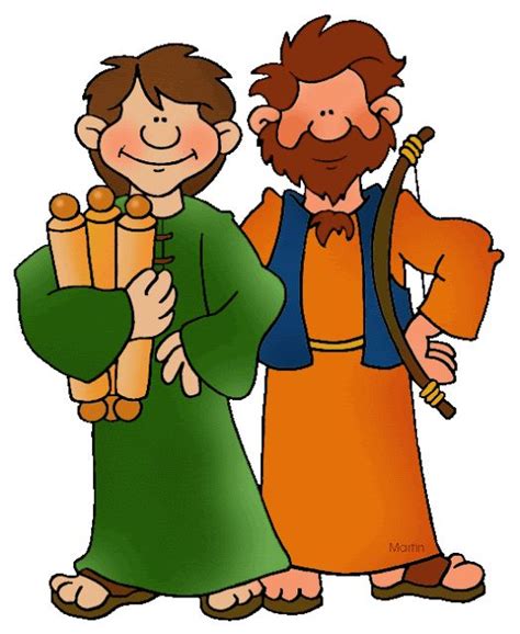 Artes Coloridos David and jonathan Personagens bíblicos Esaú e jacó