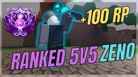 SOLO QUEUEING As ZENO In RANKED 5v5 Roblox Bedwars YouTube