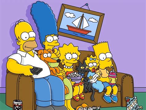 Homer Simpson Marge Simpson Maggie Simpson Santas Little Helper Snowball Simpsons Televisi