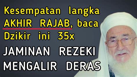 Akhir Bulan Rajab Rugi Besar Jika Tidak Membaca Dzikir Pendek Ini