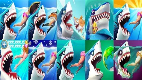 Hungry Shark World New ABYSSAL SHARK Unlocked And Full Upgraded All