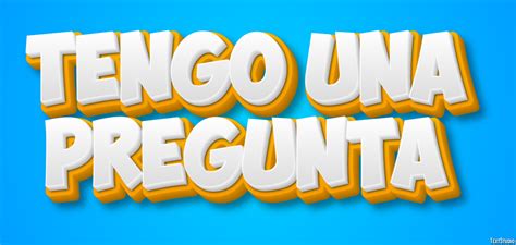 Tengo una pregunta Efecto de texto y diseño de logotipos Frase TextStudio