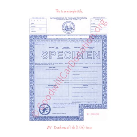 Wv Vehicle Title Transfer