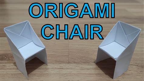 HOW TO MAKE A PAPER CHAIR STEP BY STEP ORIGAMI CHAIR PAPER CHAIR