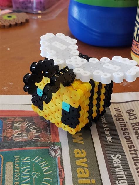 Minecraft Perler Beads Bee D D Perler Bead Perler Bead Patterns
