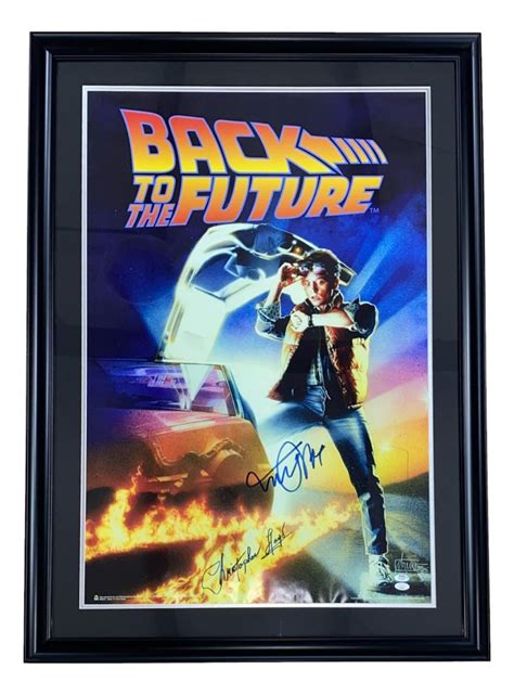 Michael J Fox Christopher Lloyd Signed Back To The Future Custom