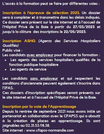 Ouverture des inscriptions formation Aide Soignant Hôpital Privé de