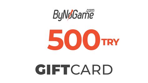 ByNoGame 500 TRY Gift Card The Official Home Of GameCrazy
