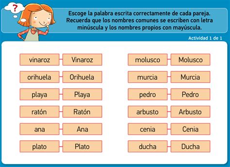 Lengua 3º EL NOMBRE COMÚN O PROPIO