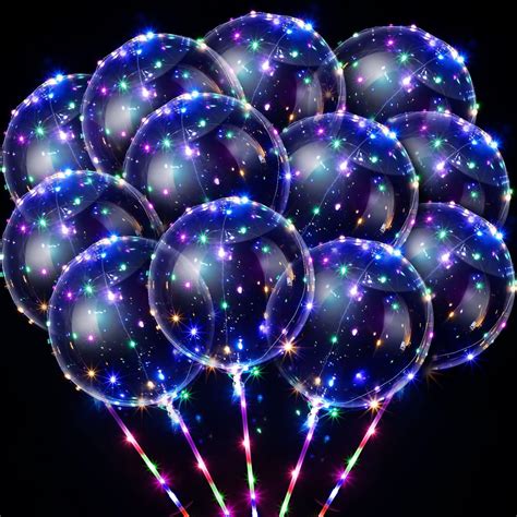 Amazon Vinsot Paquete De 30 Globos LED Bobo Iluminados Globos