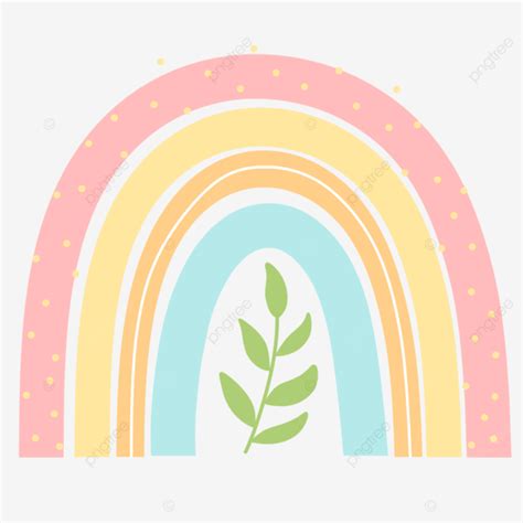 Arcoiris Boho PNG Dibujos Arco Iris Color Pastel Boho PNG Y PSD Para