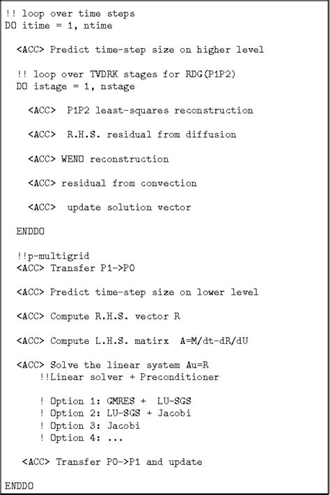 table 1 from openacc based gpu acceleration of a p multigrid discontinuous galerkin method for