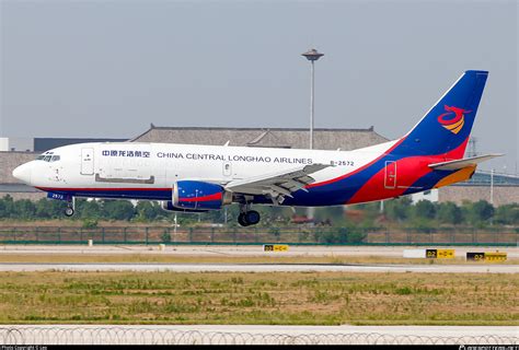 B 2572 China Central Longhao Airlines Boeing 737 39P SF Photo By Leo