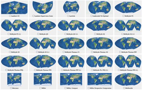 Types De Projections Cartographiques