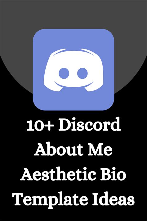 The Words 10 Discord About Me Aesthetic Bio Template Ideas On A Black