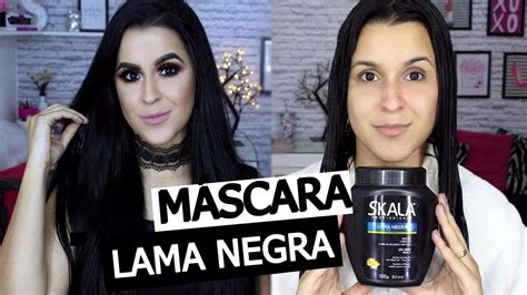 CABELOS ESCUROS MUITO BRILHO RESENHA MÁSCARA LAMA NEGRA YouTube