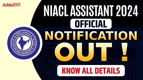 NIACL Assistant 2024 Notification Out NIACL Assistant Salary