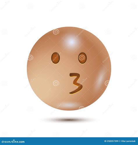 Realistic Emoticon Isolated In White Background Vector Emoji
