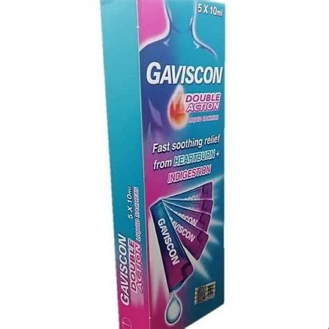 Gaviscon Double Action Liquid Sachets 10ml 5 Sachets Shopee Singapore