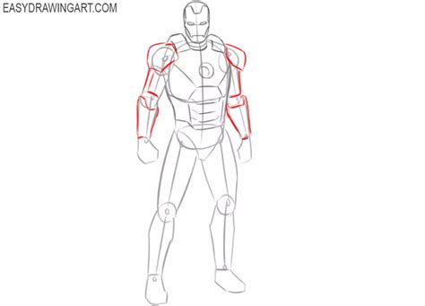 How To Draw Iron Man Step By Step In Color