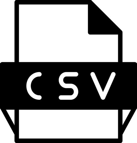 Csv File Format Icon 15829806 Vector Art At Vecteezy