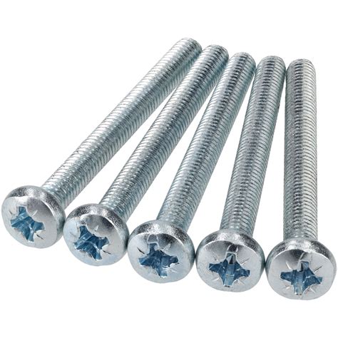 R TECH 337200 Pozi Pan Head Machine Screws BZP M4 40mm Pack Of 100